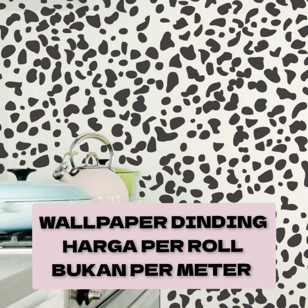 Jual Wallpaper Dinding Putih Motif SAPI Stiker Bahan PVC Serbaguna ...