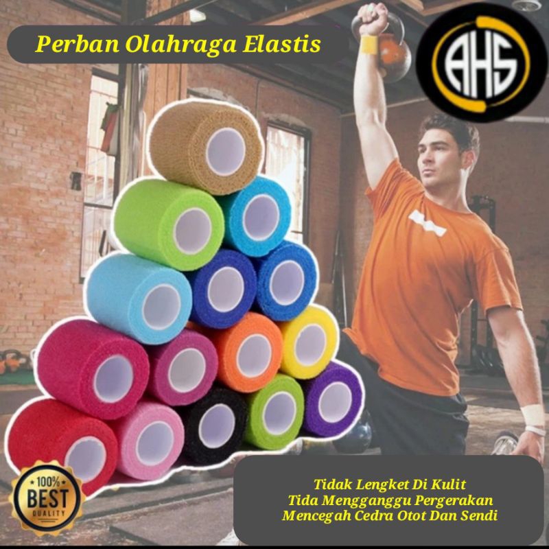 Jual Finger Tape Perban Elastis Olahraga Wirst Tape Cidra Cohesive ...