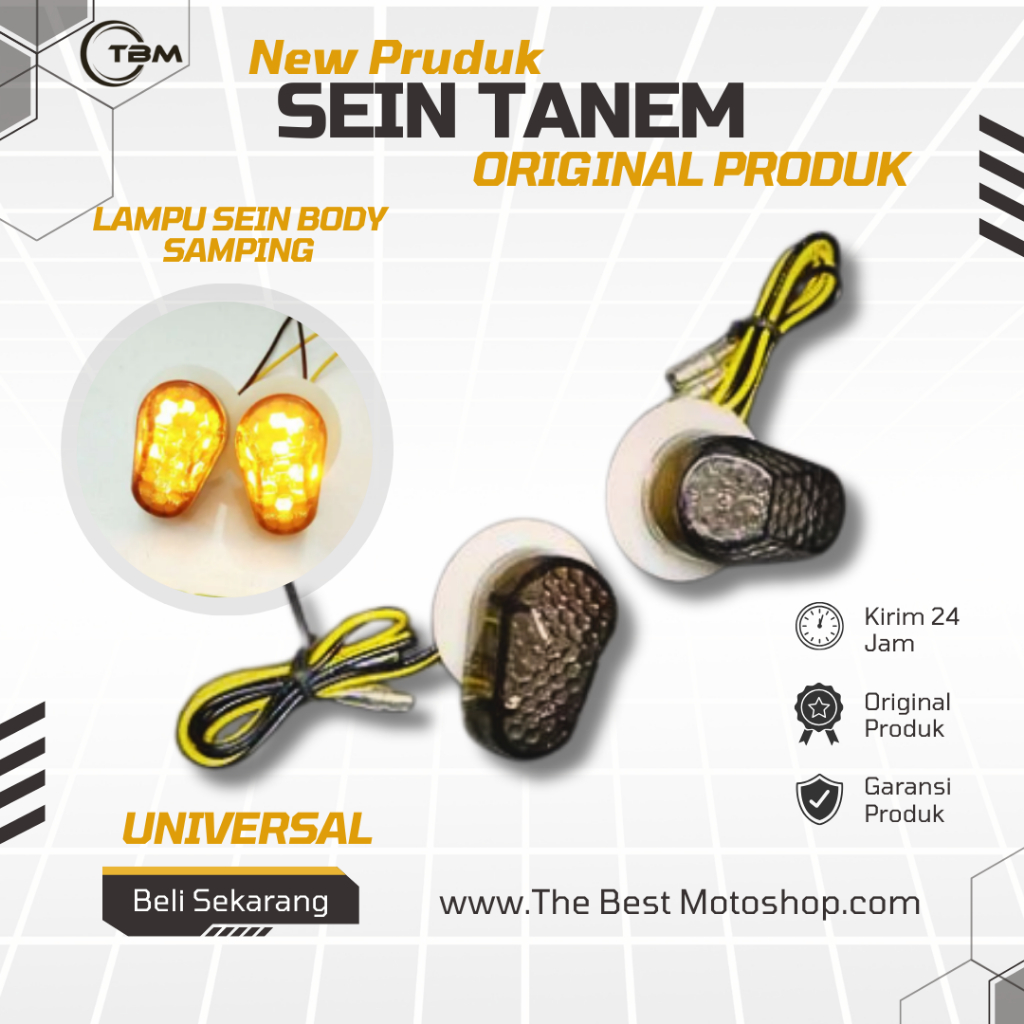 Jual SEIN TEMPEL LAMPU SEN TEMPEL LED KOTAK GMA TST BUAT R15 V3/CBR150R/GSX150/R25/R15 V2 ...