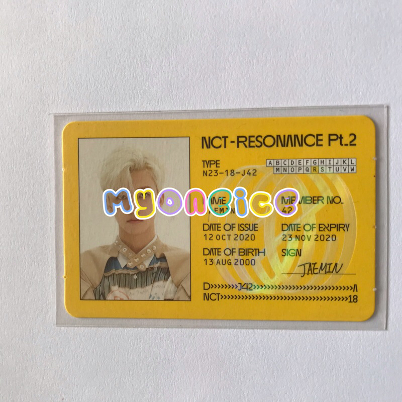 Jual ID CARD JAEMIN NCT OFFICIAL | Shopee Indonesia