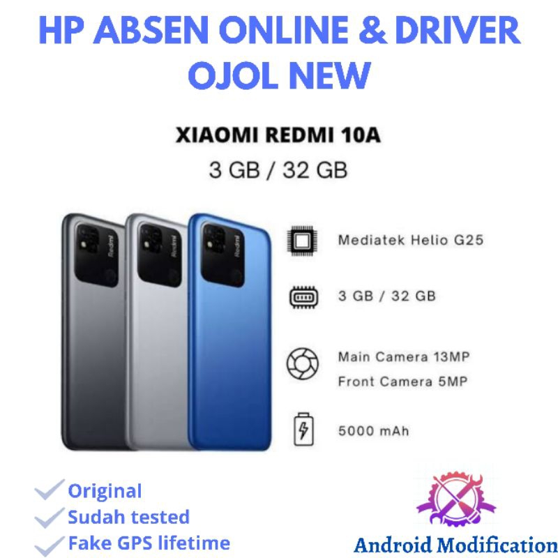 Jual HP ABSEN & DRIVER OJOL REDMI 10A NEW | Shopee Indonesia