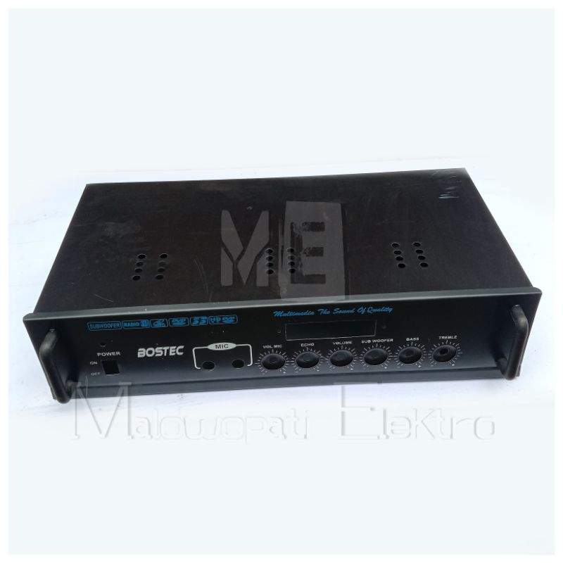 Jual Box Amplifier Bostec Multi USB Echo Mic Subwoofer | Shopee Indonesia