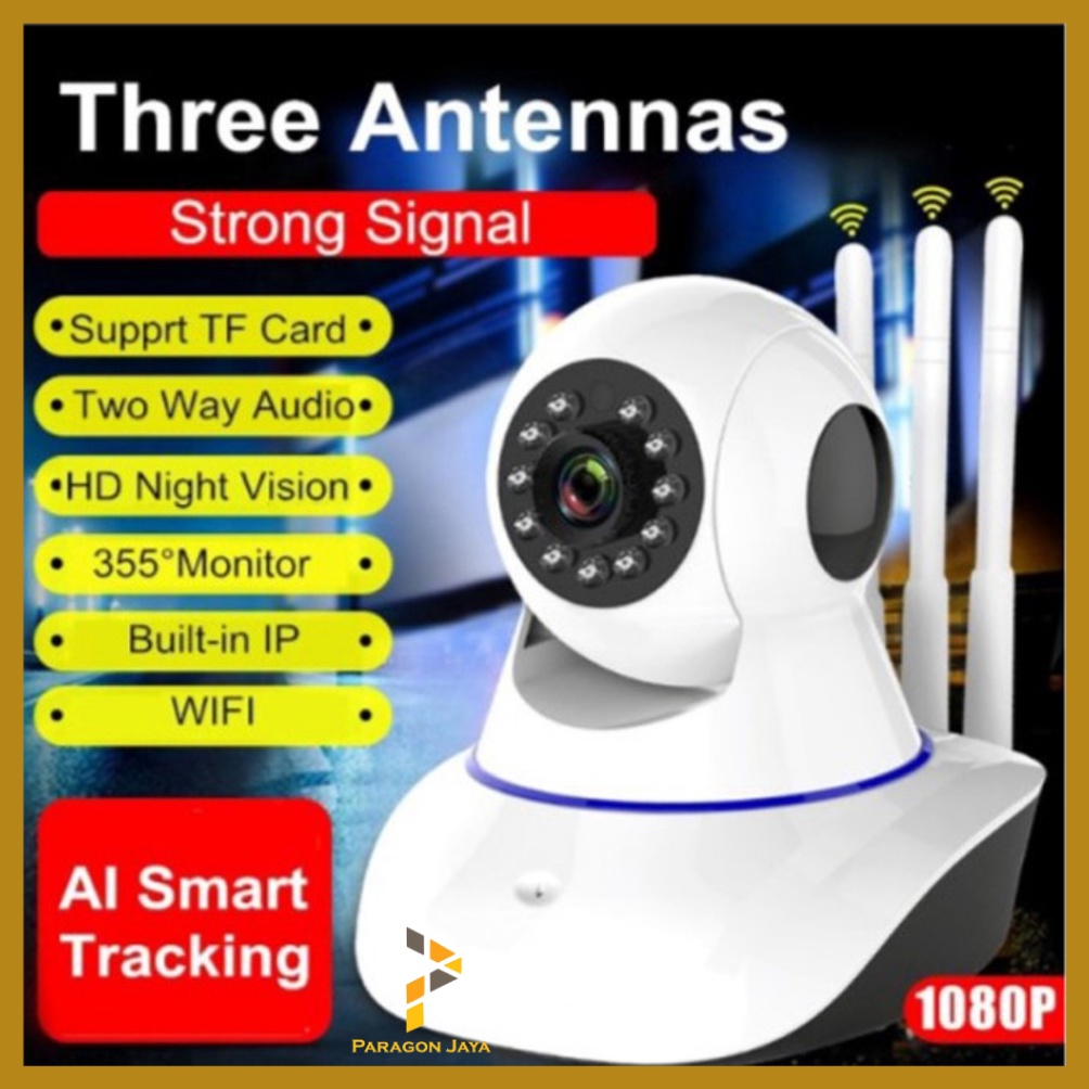 Jual Stock Banyak.. IP Camera CCTV WIRELESS Wifi 3 Antena V380 1080P ...
