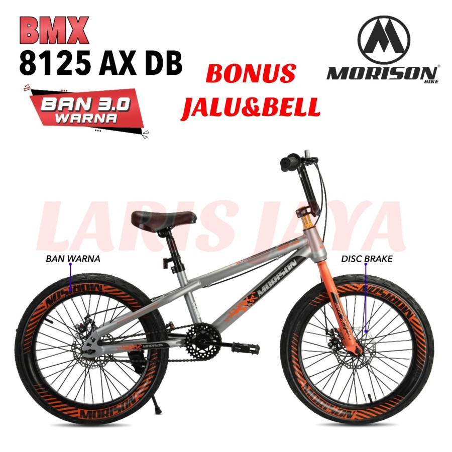 Jual SEPEDA BMX 20 INCH, BMX 20 MORISON REM CAKRAM FRAME HI-TEEN STEEL | Shopee Indonesia