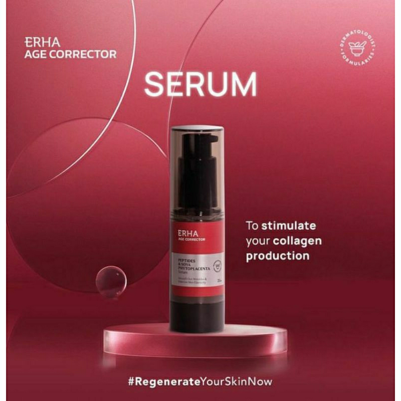 Jual Erha Age Corrector Serum Peptides & Soya Phytoplacenta 20ml - anti ...