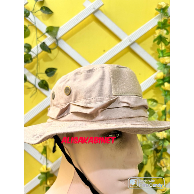 Jual Topi Rimba Tactical Perekat Cream Khaki | Shopee Indonesia
