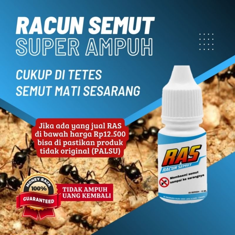 Jual Racun Pembasmi Semut RAS Super Ampuh Obat Anti Semut | Shopee ...