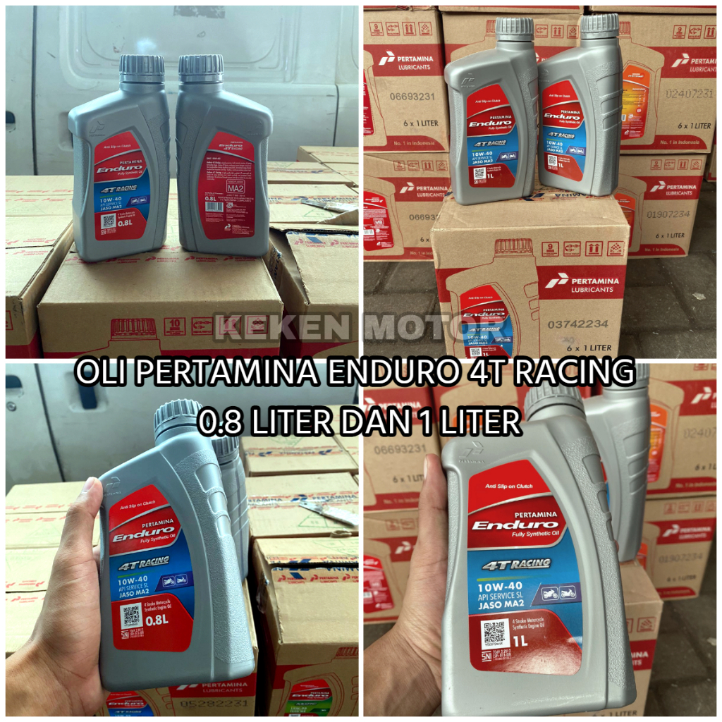 Jual OLI PERTAMINA ENDURO 4T RACING OLI MOTOR 4 STROKE 0.8L DAN 1L ...