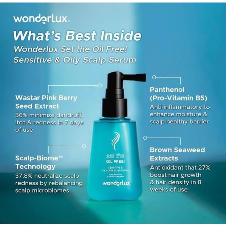 Jual Wonderlux Sensitive Scalp Care Serum Hair Serum OIL | Shopee Indonesia