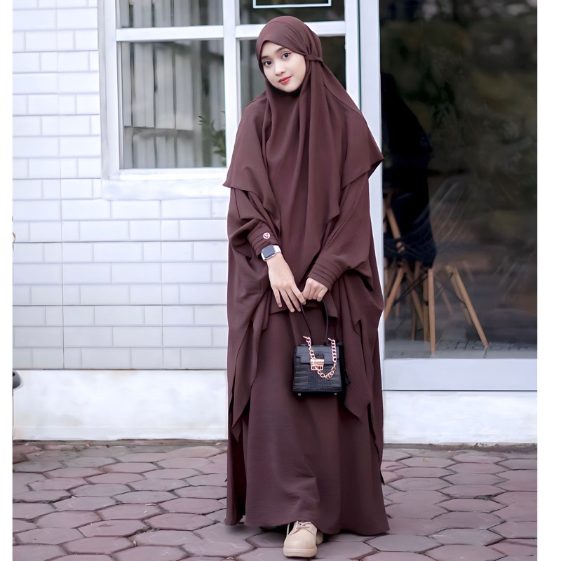Jual Dress syar’i Yura set By Resvy_collection | Shopee Indonesia