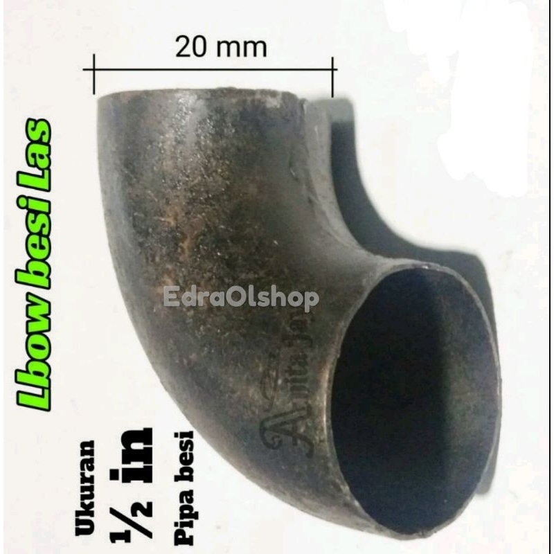 Jual Lbow pipa ½ inch Elbow Siku besi plat -/+1,0mm | Shopee Indonesia