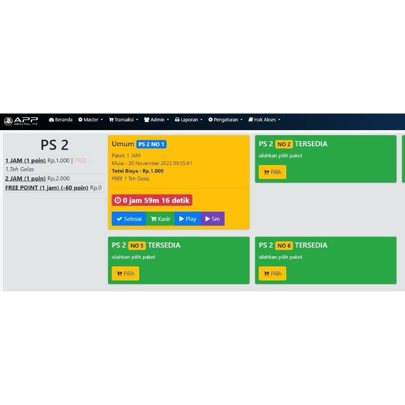 Jual Aplikasi rental ps / billing ps | Shopee Indonesia