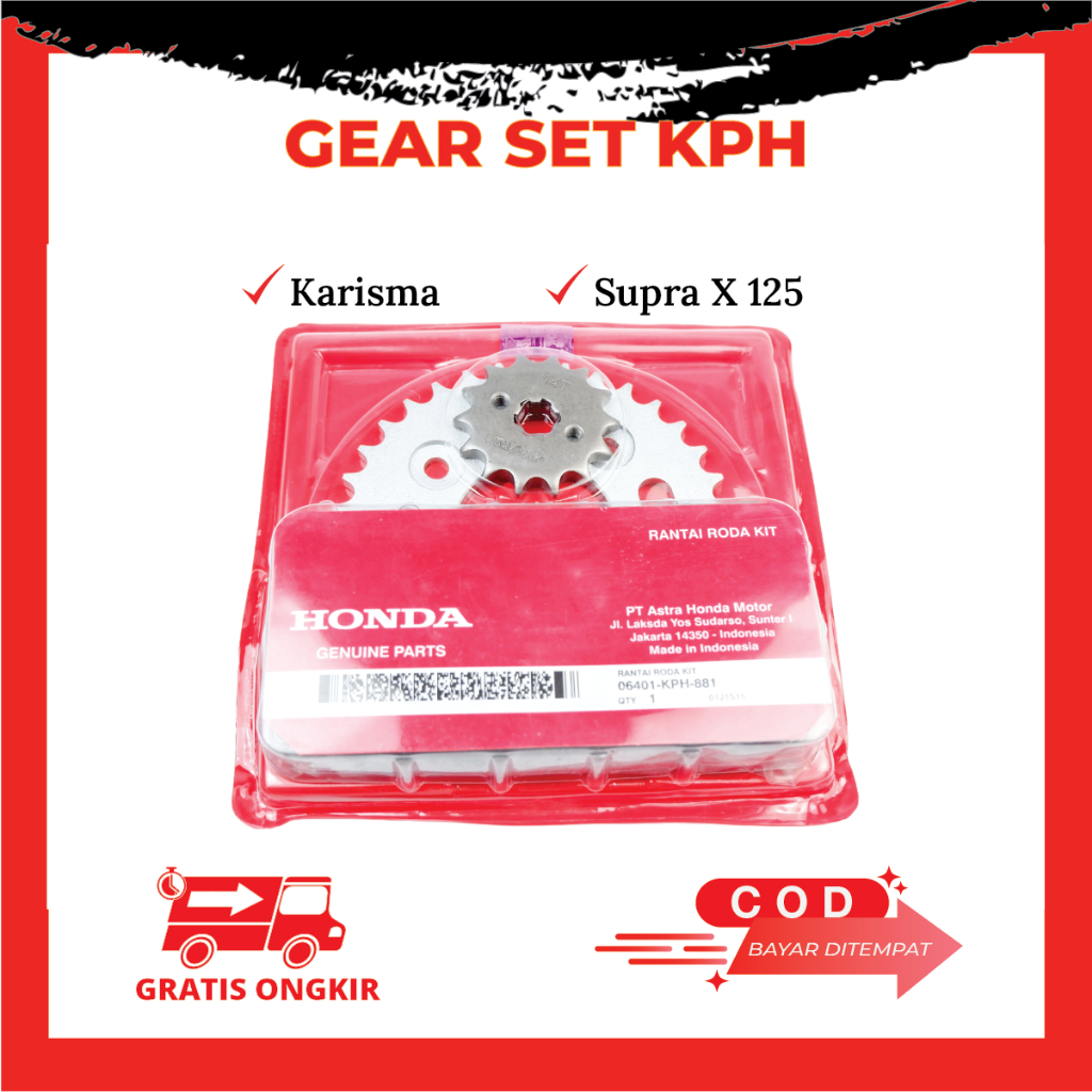 Jual Gear Set Honda Supra X 125 Supra Fit New Karisma Kirana / GearSet Supra Fit New Supra 125 ...