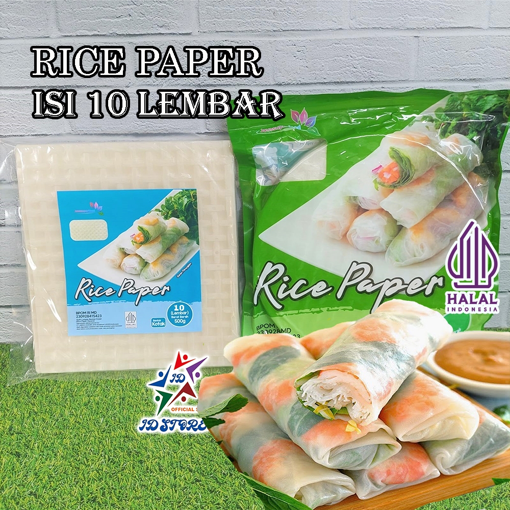 Jual HALAL - RICE PAPERS 10 Lembar Kulit Lumpia rice papers - JAVA ...