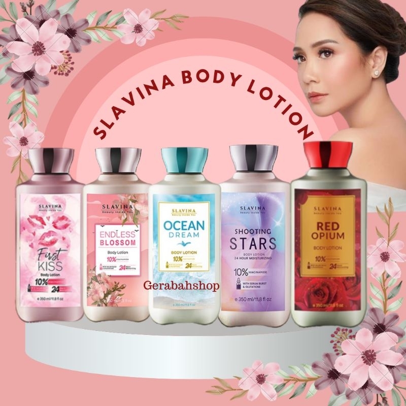 Jual Slavina Body Lotion Red Opium First Kiss Edless Blossom Ocean ...