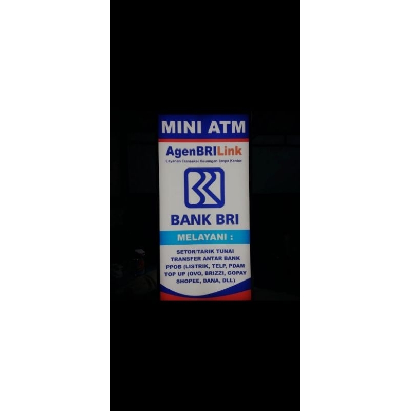 Jual sticker vynil neon box agen BRILINK ukuran 60 x 90 | Shopee Indonesia