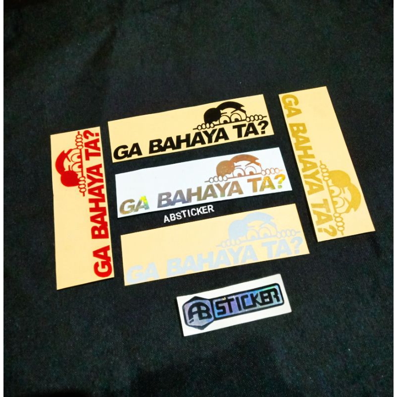 Jual Sticker sticker Gak Bahaya Tah Ngintip Cutting | Shopee Indonesia