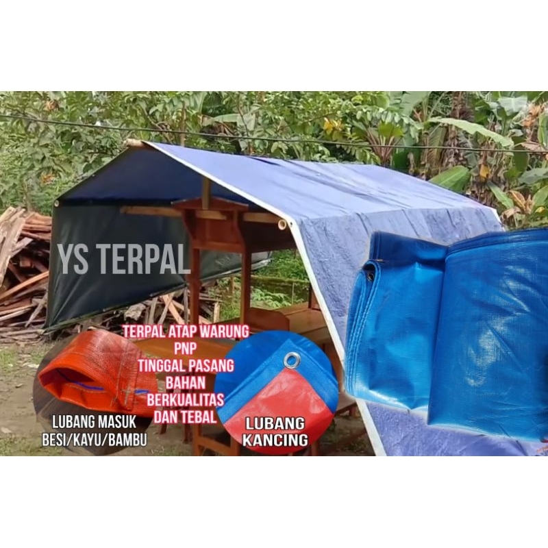 Jual TERPAL A12 3x4 ATAP WARUNG ANGKRINGAN BONGKAR PASANG PNP | Shopee ...