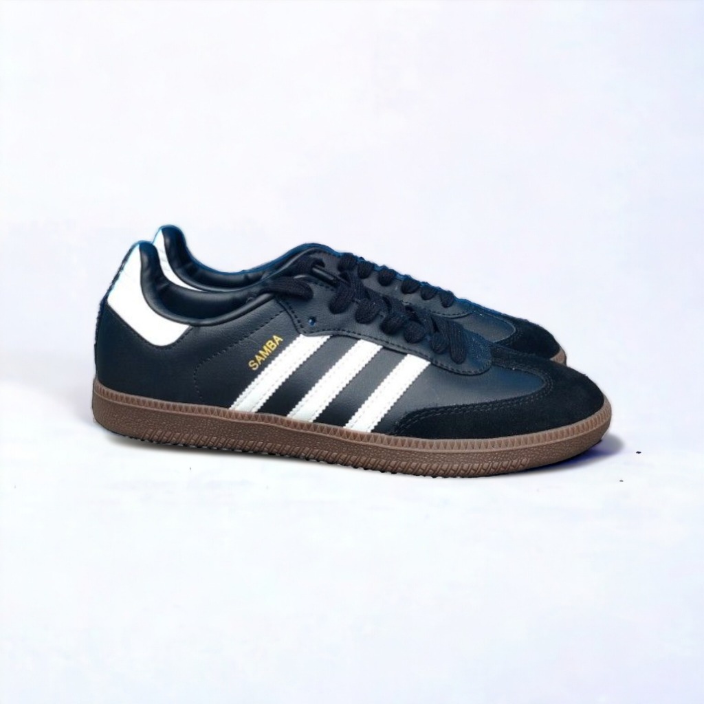 Jual Sepatu ADIDAS SAMBA ORIGINAL Black White Gum / Sneakers Pria ORI ...