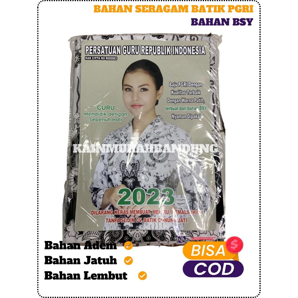 Jual KAIN SERAGAM PGRI Terbaru 2022 Seragam Batik Guru Indonesia ...