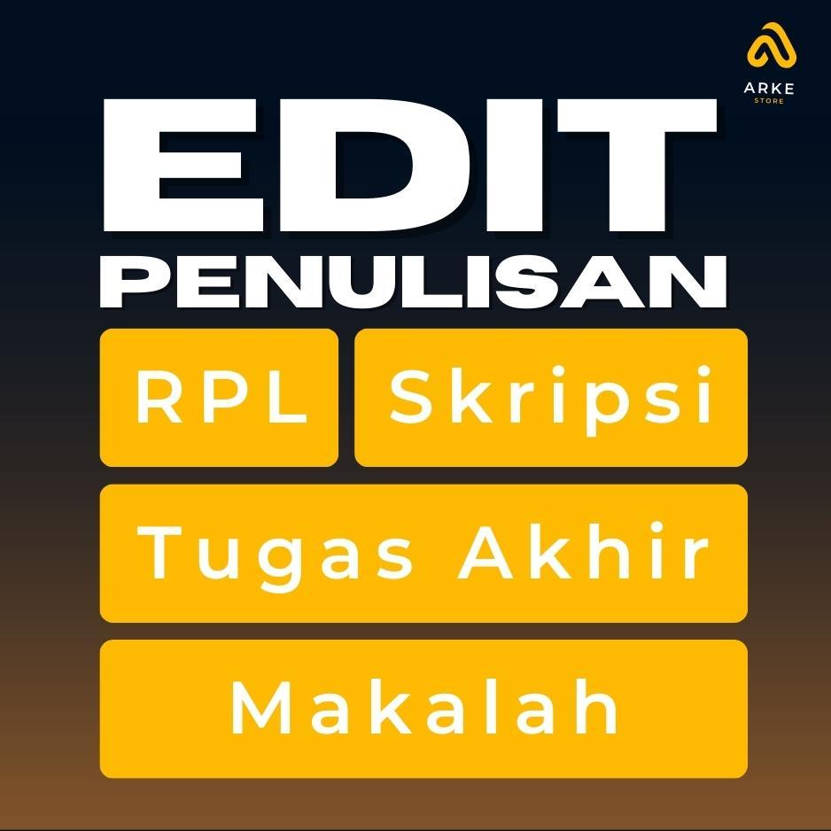 Jual Edit Sesuai Pedoman Penulisan Skripsi,Makalah,Proposal,RPL dan ...