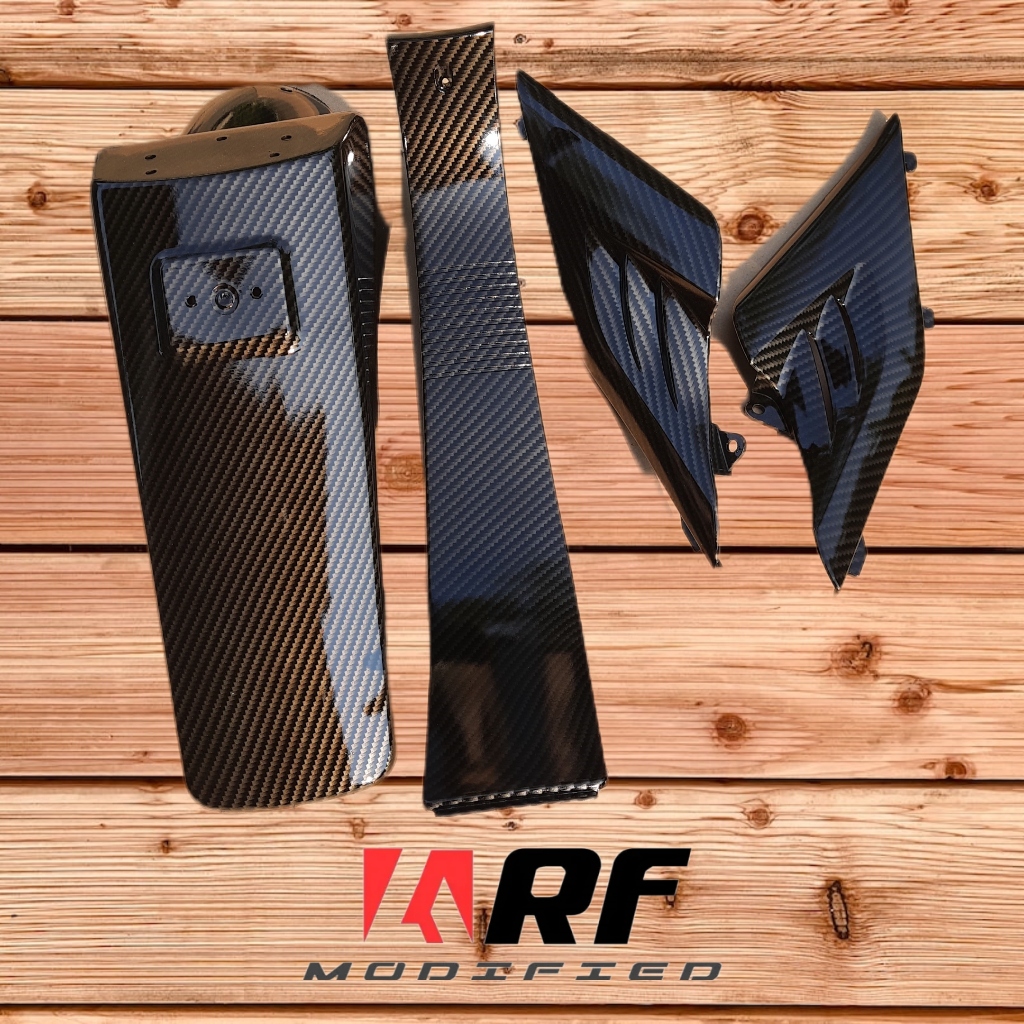 Jual Body kasar Satria 2 tak 120 R Lumba carbon hitam | Shopee Indonesia