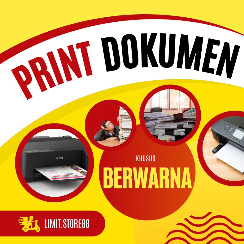 Jual CETAK DOKUMEN kertas HVS A5, A4, F4 BERWARNA | Shopee Indonesia