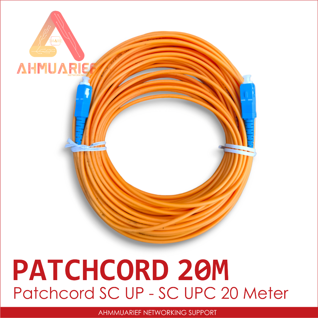 Jual KABEL CABLE PATCHCORD PATCH CORD SC UPC - SC UPC FIBER OPTIC PANJANG 10 15 20 METER 10M 15M ...