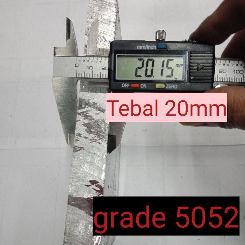 Jual Plat Aluminium 20mm x 100mm x 100mm (5052) | Shopee Indonesia
