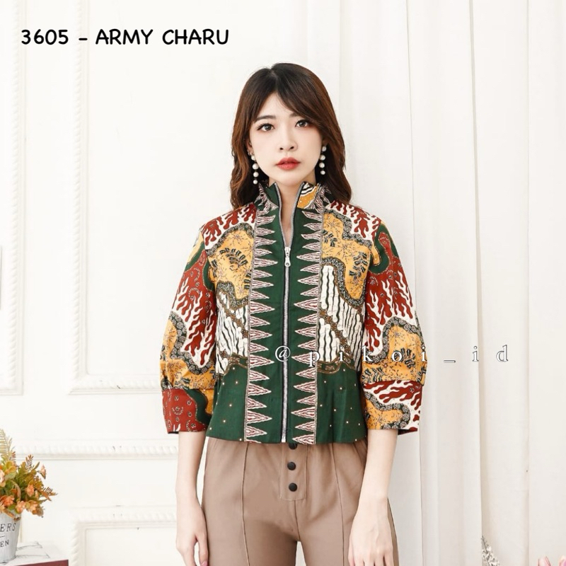 Jual Bomber jaket Batik modern cewek murah / batik kantor wanita ...