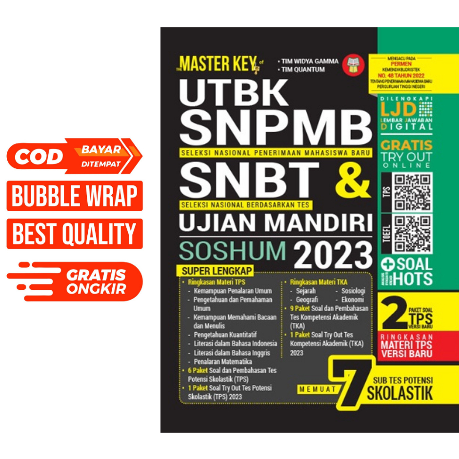 Jual Buku The Master Key Of UTBK-SNPMB SNBT & Mandiri Soshum 2023 - Original | Shopee Indonesia