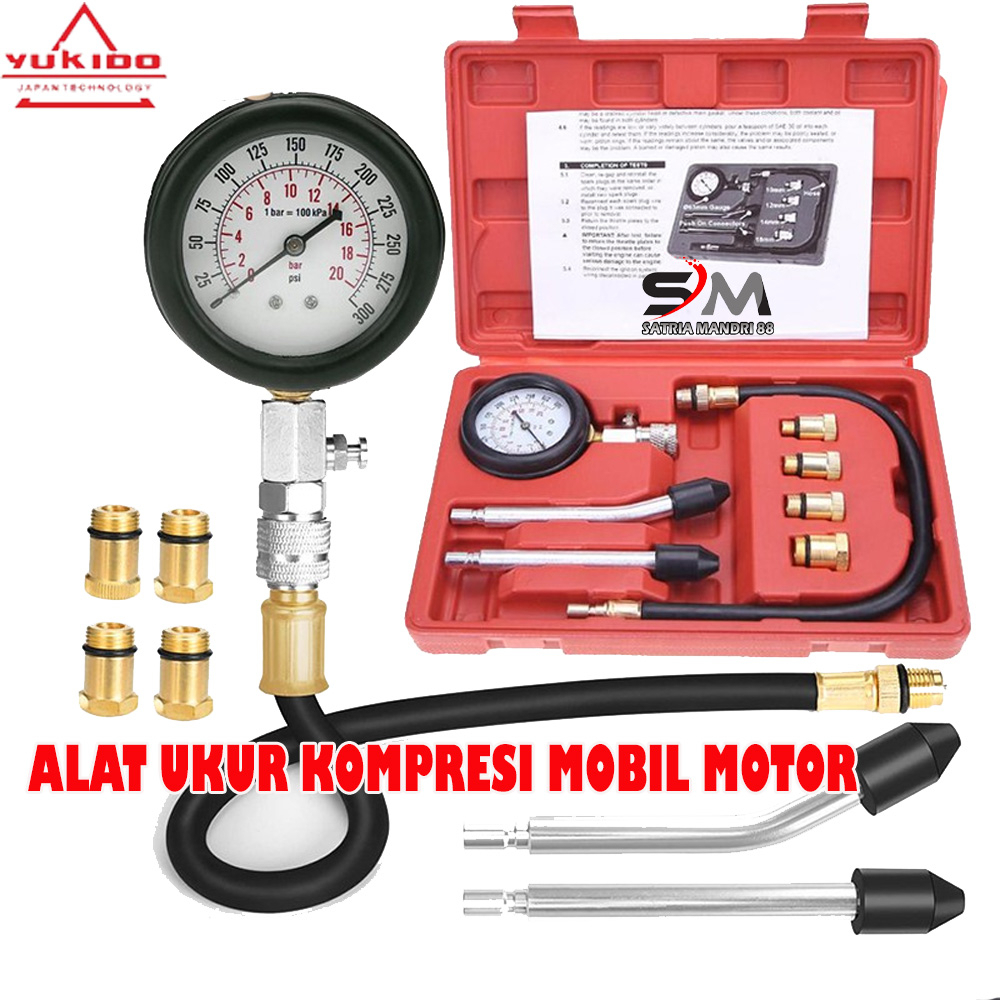 Jual Alat Pengukur Kompresi Tester Gas Mesin Bensin Perangkat Pengukur ...