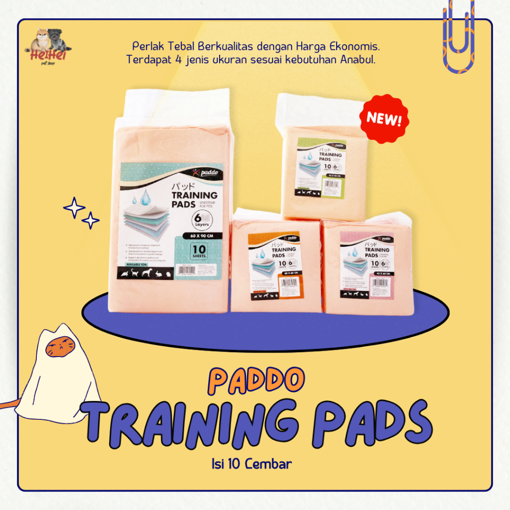 Jual Paddo Pet Underpad Training Pad isi 10 - Perlak Anjing Kucing ...