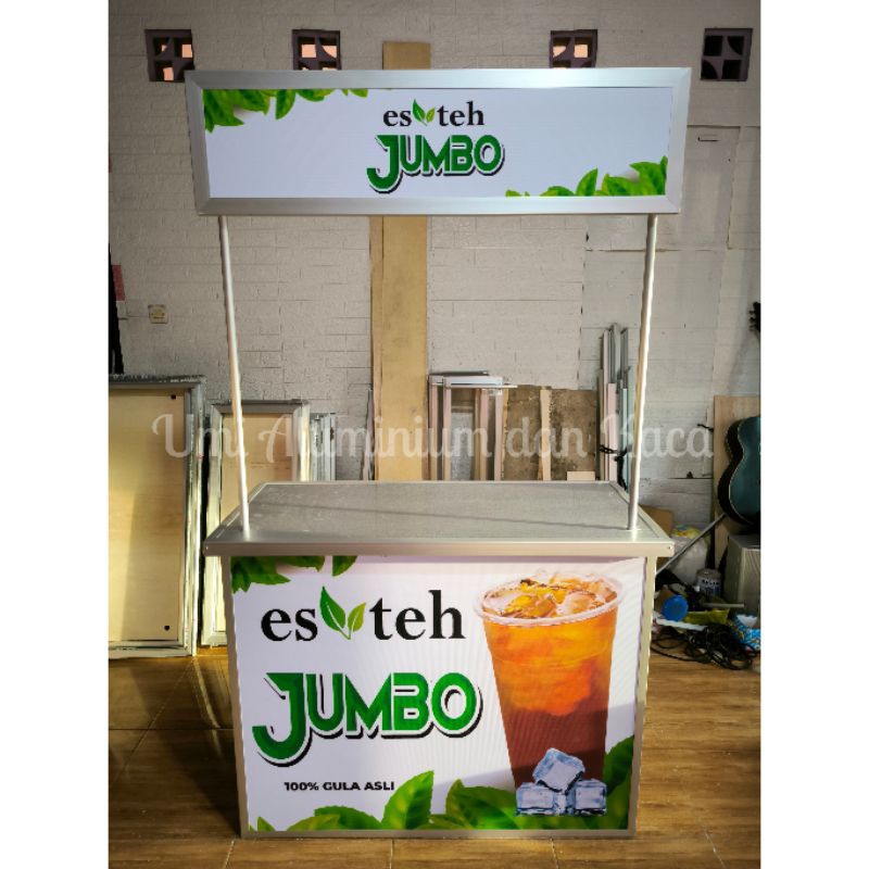 Jual Booth portable es teh jumbo 100cm x 40cm | Shopee Indonesia