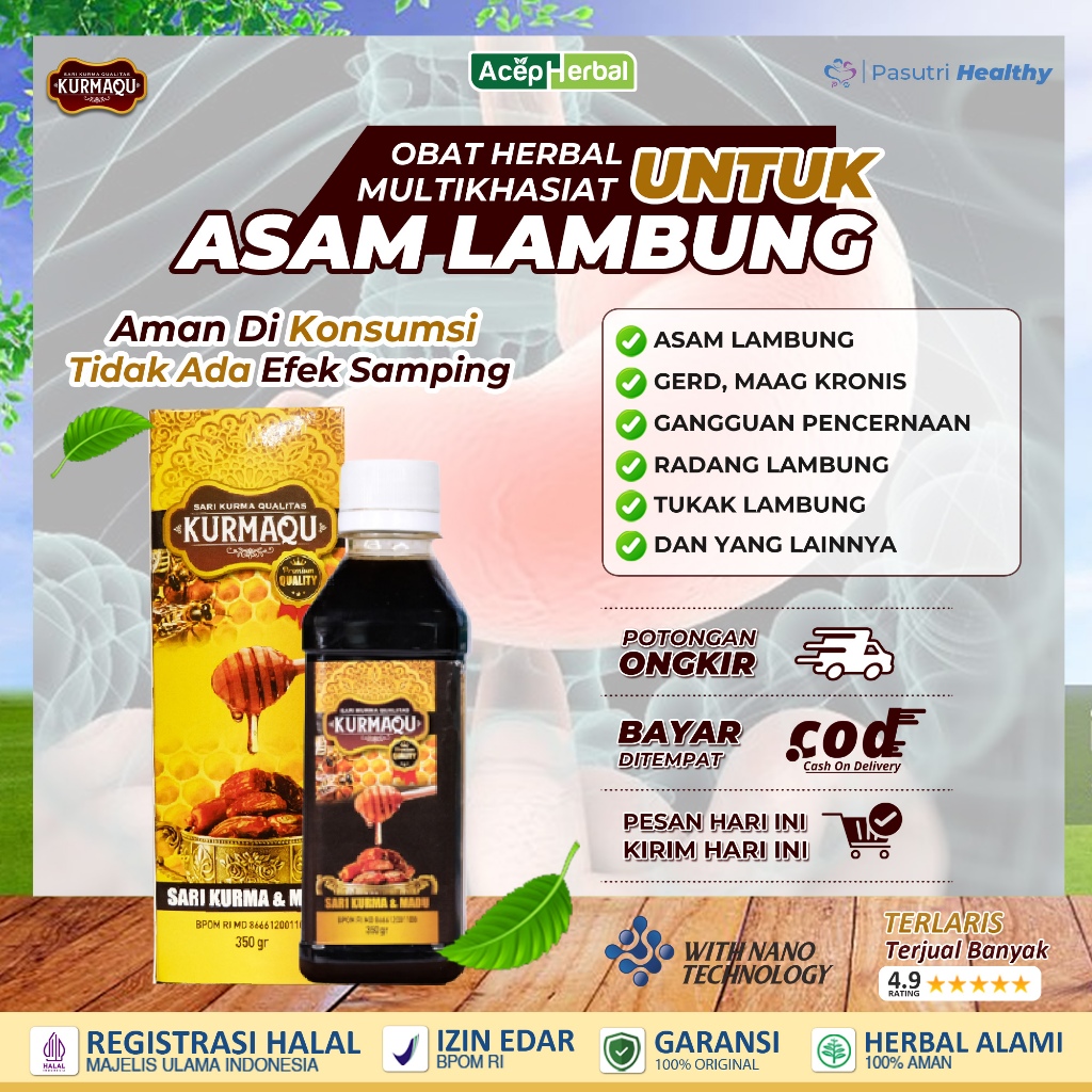 Jual Obat Asam Lambung Maag Gerd Akut Kronis Tukak Lambung Luka Radang ...