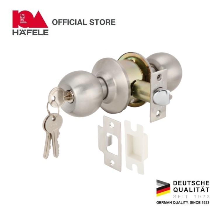 Jual Hafele Door Knob Locks Set - Ball Head Stainless Steel | Shopee ...