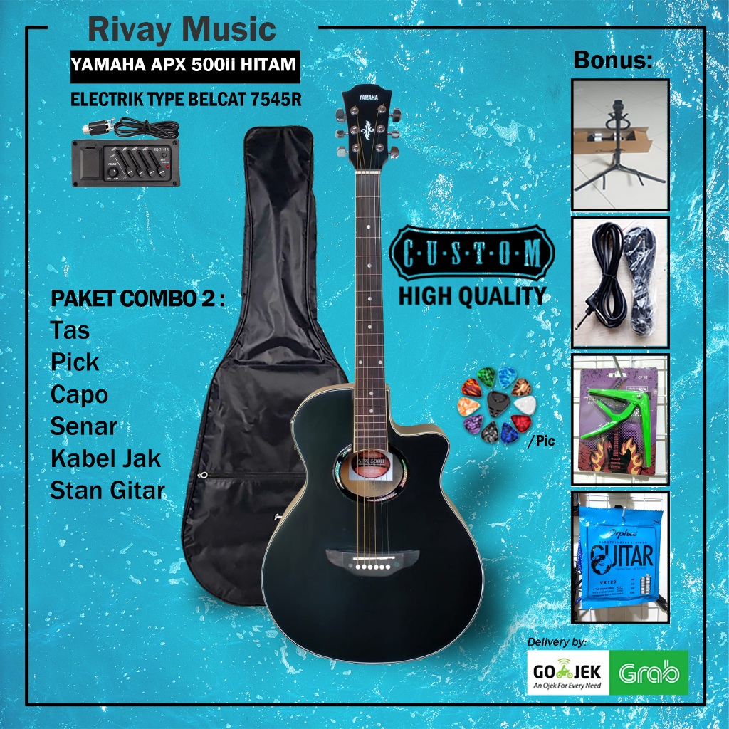 Jual Gitar Akustik Elektrik Yamaha APX500ii Murah | Shopee Indonesia
