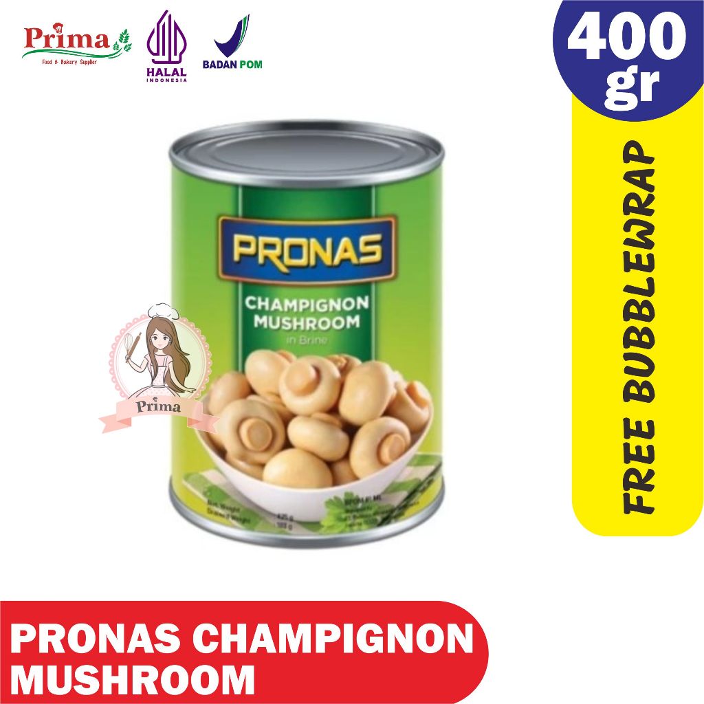 Jual Jamur Kaleng - Jamur Kancing - Pronas - 400gr | Shopee Indonesia