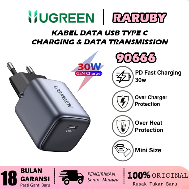 Jual UGREEN Adaptor Kepala Charger Untuk iPhone 11 12 13 14 15 Type C ...