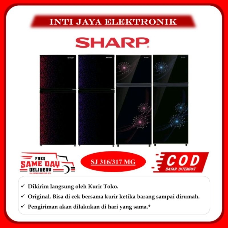 Jual KULKAS SHARP 2 PINTU SJ 316 MG JUMBO SJ316MG SJ316 MG SJ 316MG ...