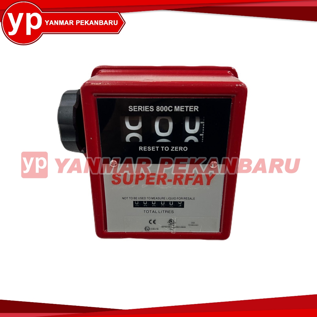 Jual Meteran Minyak Flow Meter 1 Inch x 3 digit SUPER RFAY | Shopee ...