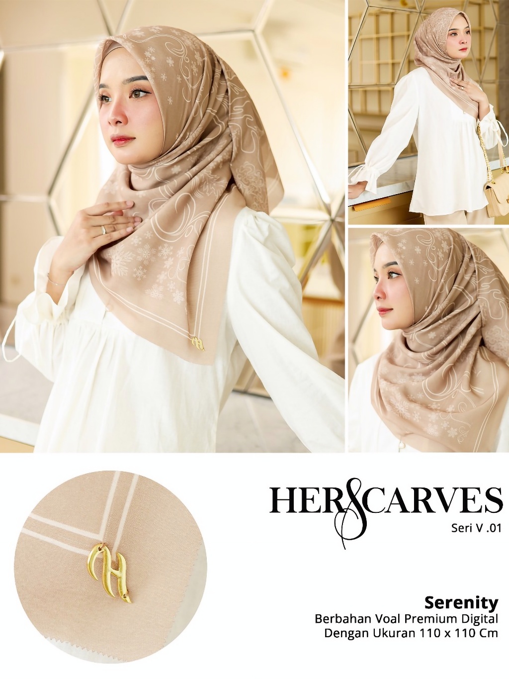 Jual 𝐇𝐞𝐫𝐬𝐜𝐚𝐫𝐯𝐞𝐬 - Jilbab Segi Empat Motif Hijab Motif Box Premium by Her Scarves | Shopee Indonesia