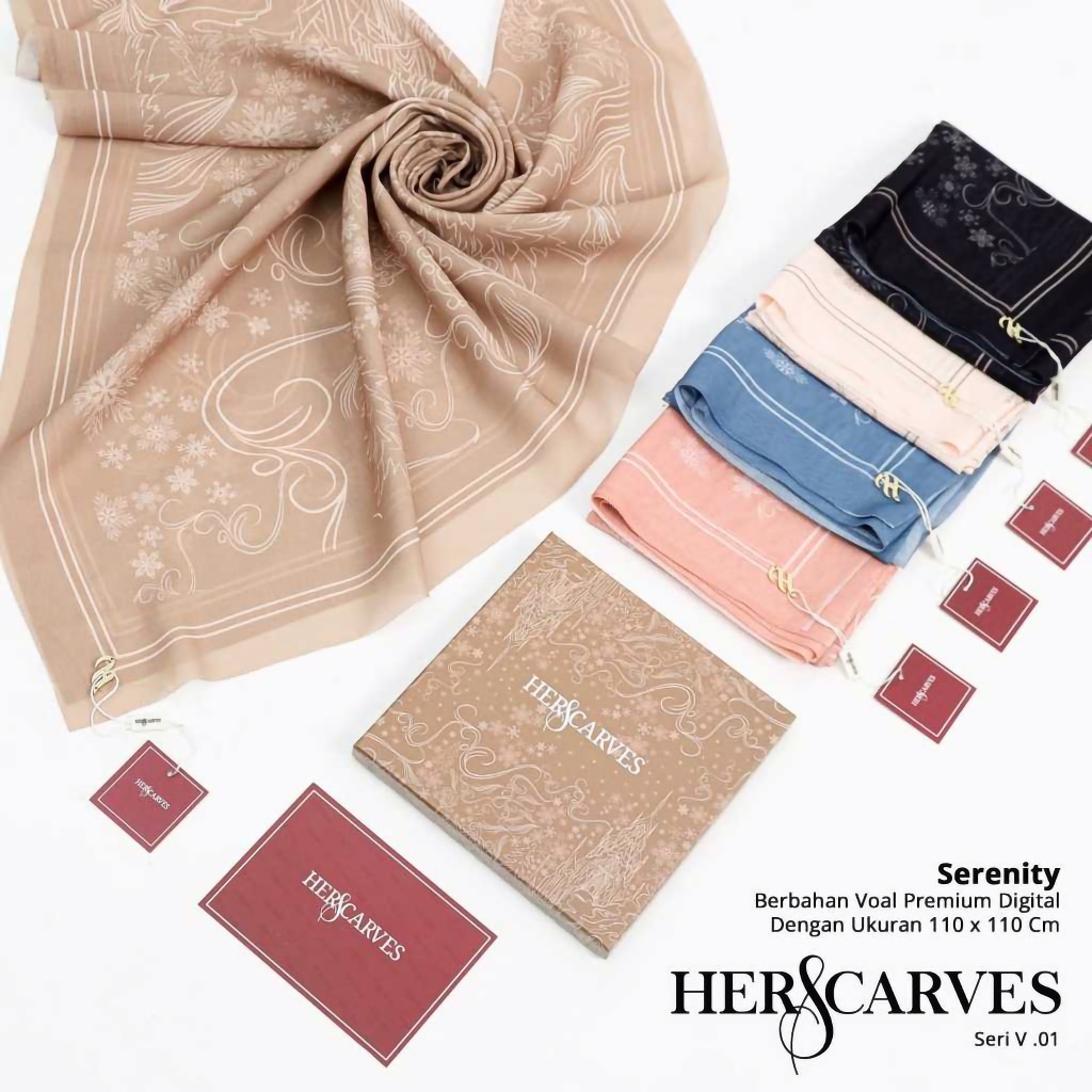 Jual 𝐇𝐞𝐫𝐬𝐜𝐚𝐫𝐯𝐞𝐬 - Jilbab Segi Empat Motif Hijab Motif Box Premium by Her Scarves | Shopee Indonesia