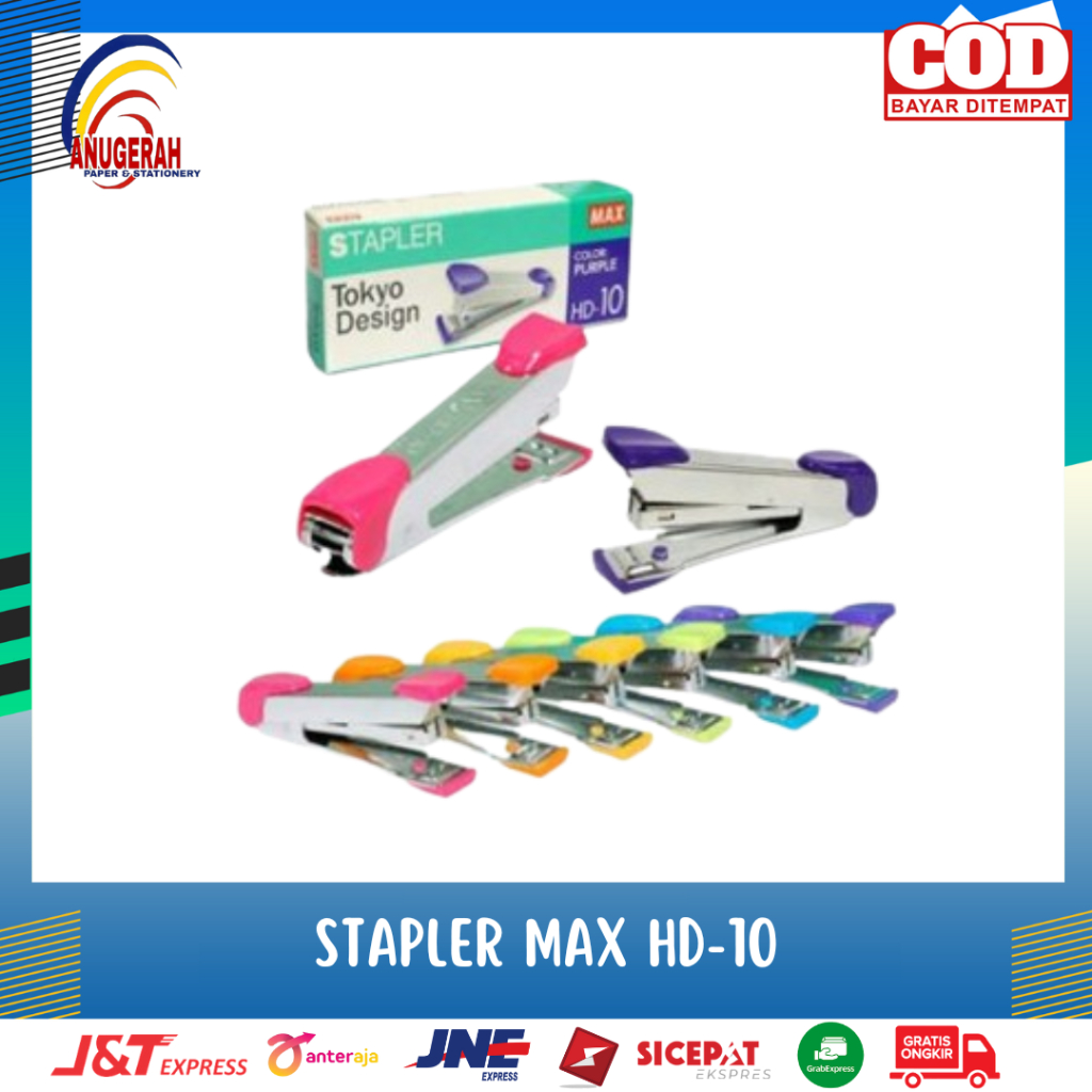 Jual STAPLER MAX HD-10 PASTEL COLOUR(PCS) | Shopee Indonesia