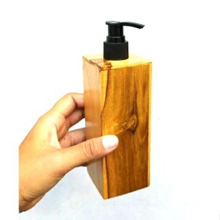 Jual Tempat sabun & shampoo cair/wooden hand shop/botol penyimpanan ...
