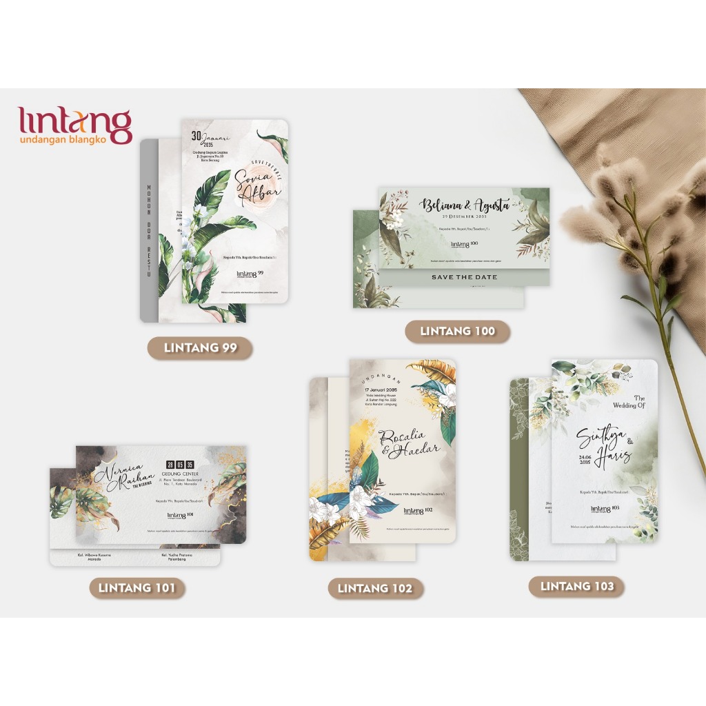 Jual Undangan Lintang 99 Sampai 103 | Shopee Indonesia