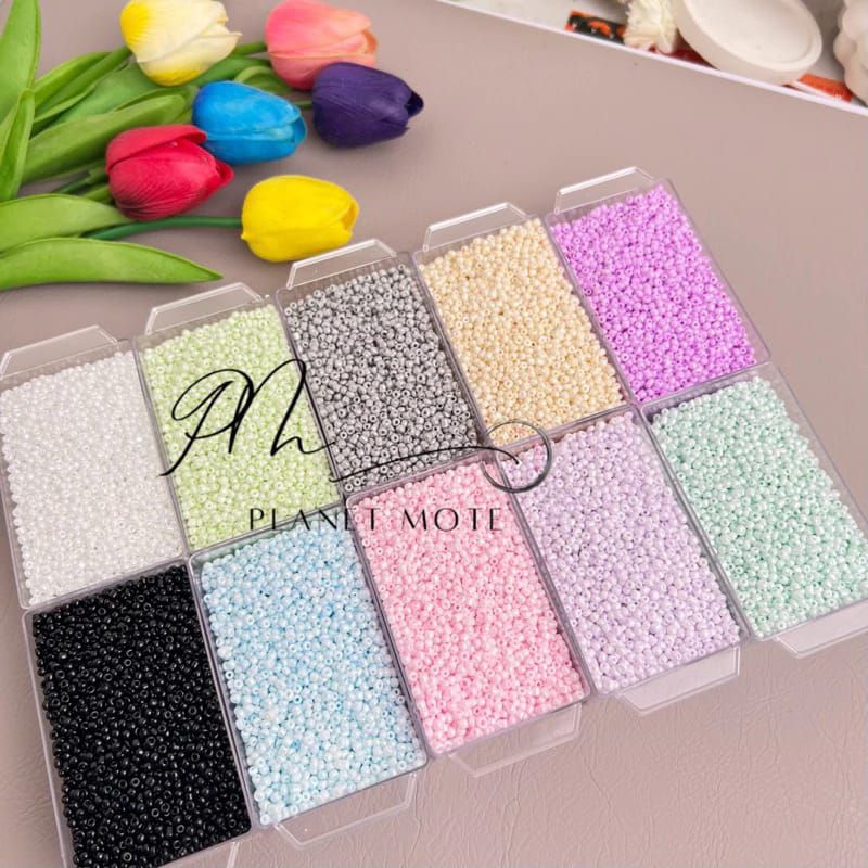 Jual Manik Payet Pasir Glossy Series 3mm - 8/0 (15gr) | Shopee Indonesia