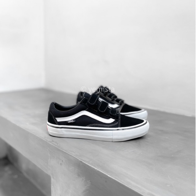 Jual SEPATU VANS PRO OLDSKOOL V BLACK WHITE ORIGINAL | Shopee Indonesia