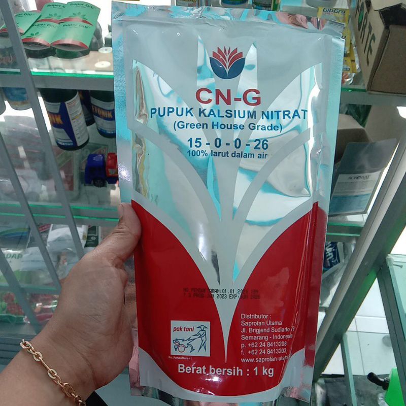 Jual Pupuk Kalsium Nitrat CN-G Pak Tani (Green House Grade) / 1 Kg ...