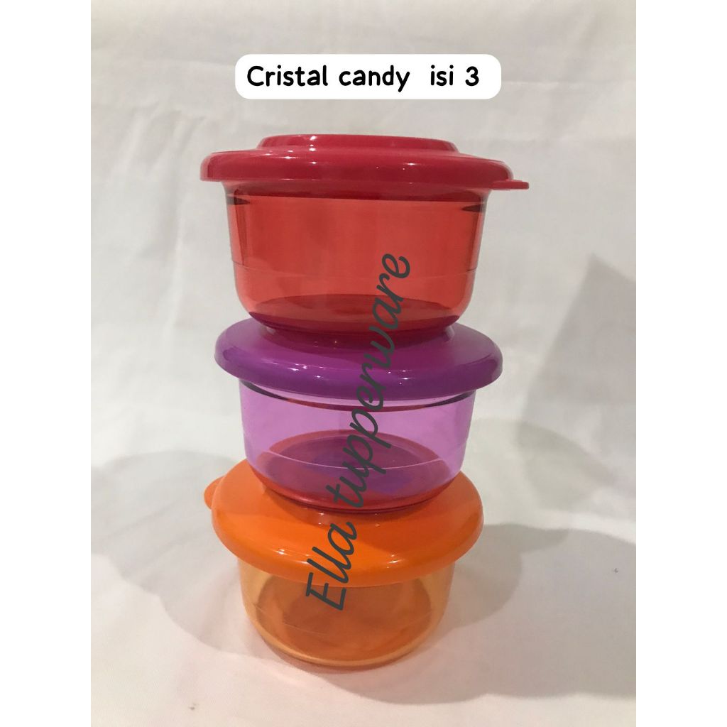 Jual Crystal Candy bowl mangkuk mangkok kecil Tupperware cantik ...